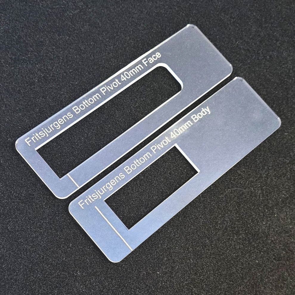 Fritsjurgens M 40mm bottom pivot router jig templates. – Lockcarpentry Shop