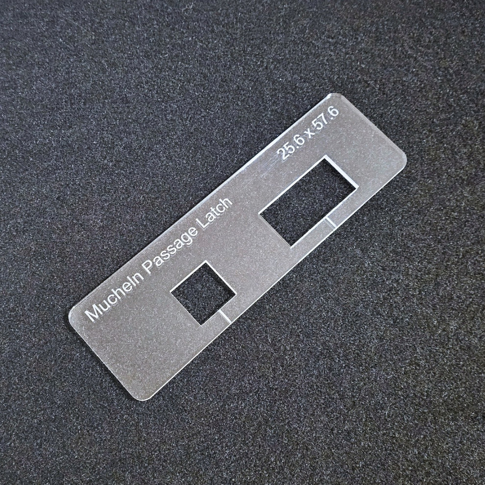 Mucheln Passage Latch Template – Lockcarpentry Shop